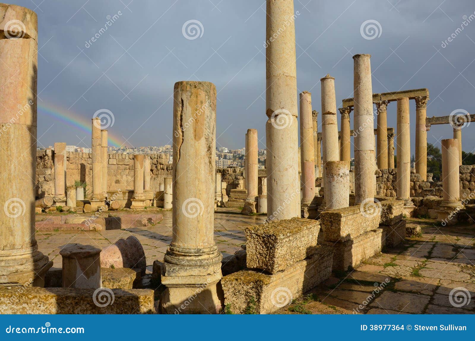 Macellum, Jerash photo stock. Image du asie, historique - 38977364