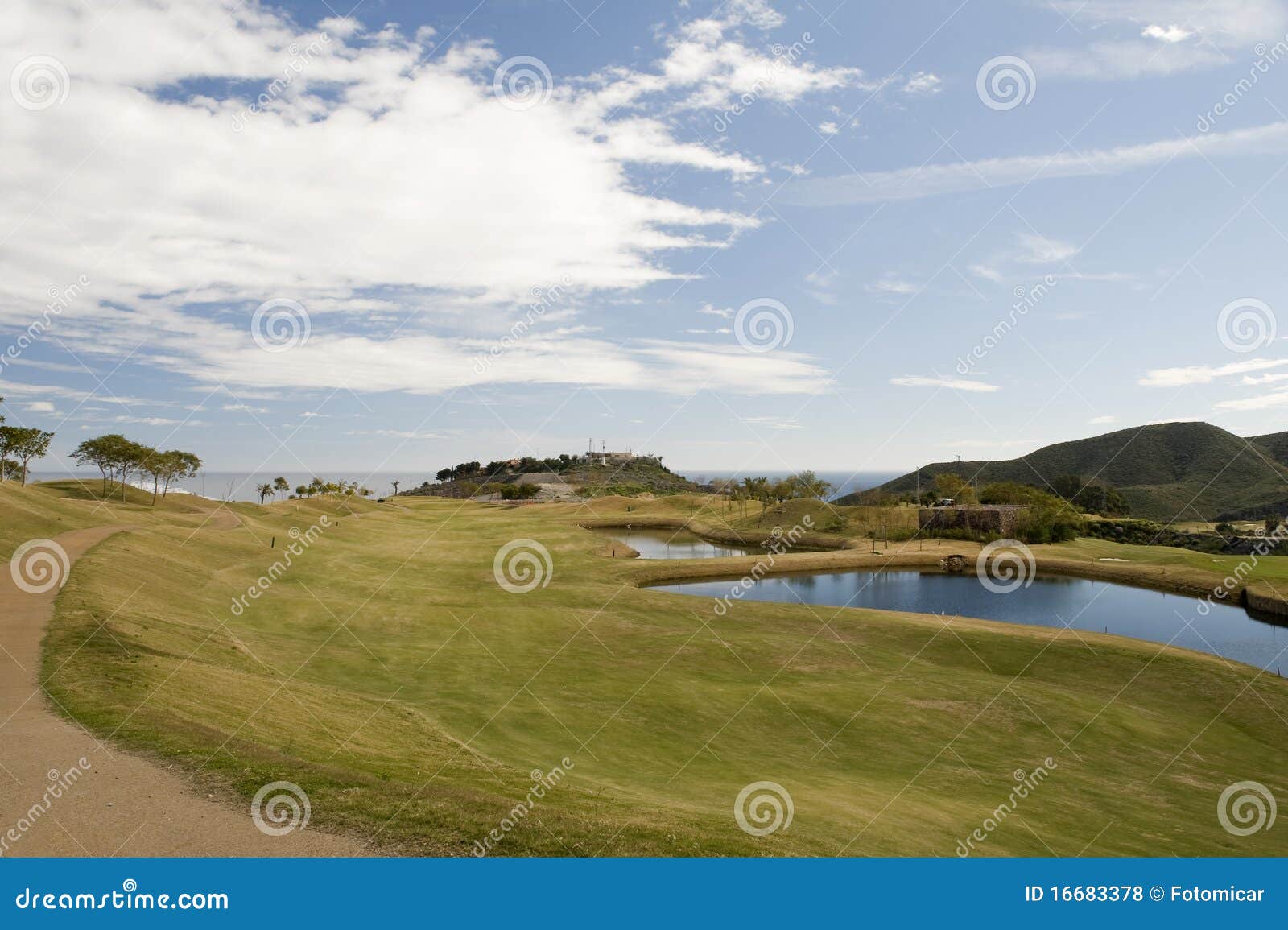 Macenas Golf Course stock photo. Image of palms, mojacar - 16683378
