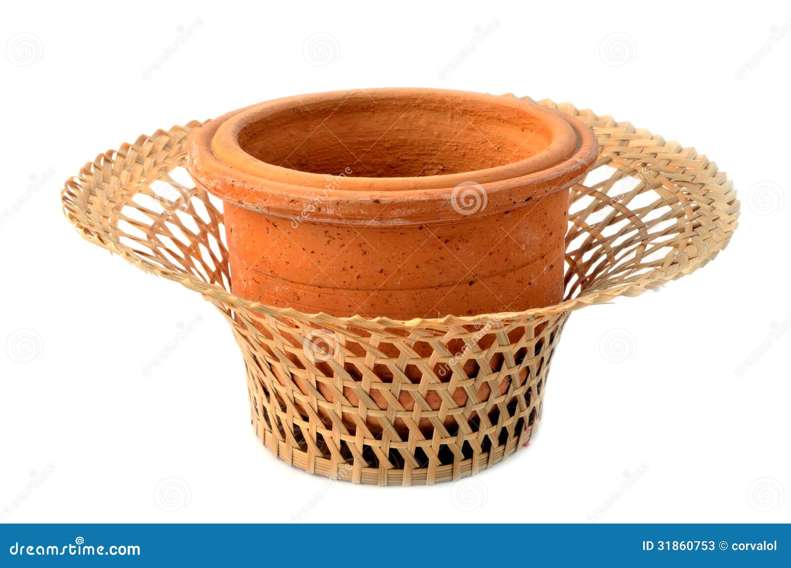 Maceta imagen de archivo. Imagen de flowerpot, vendimia - 31860753