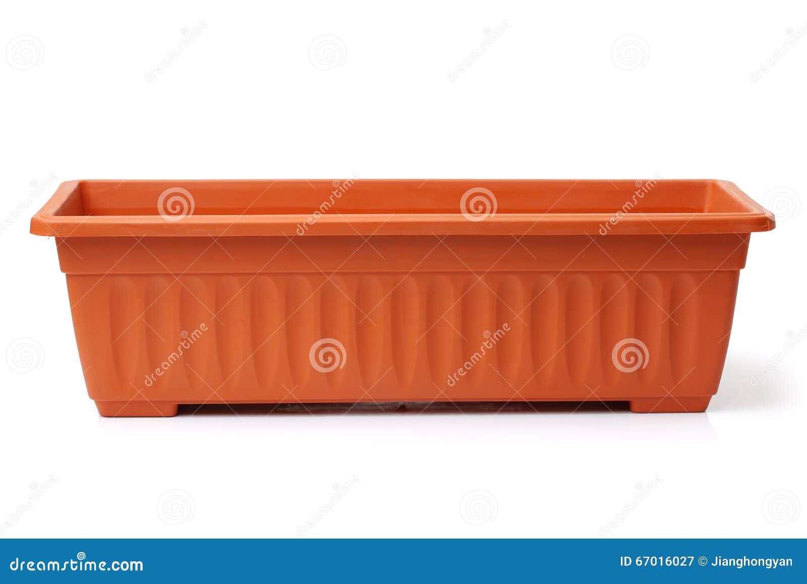 Maceta Plástica Rectangular Imagen de archivo - Imagen de nadie, envase ...
