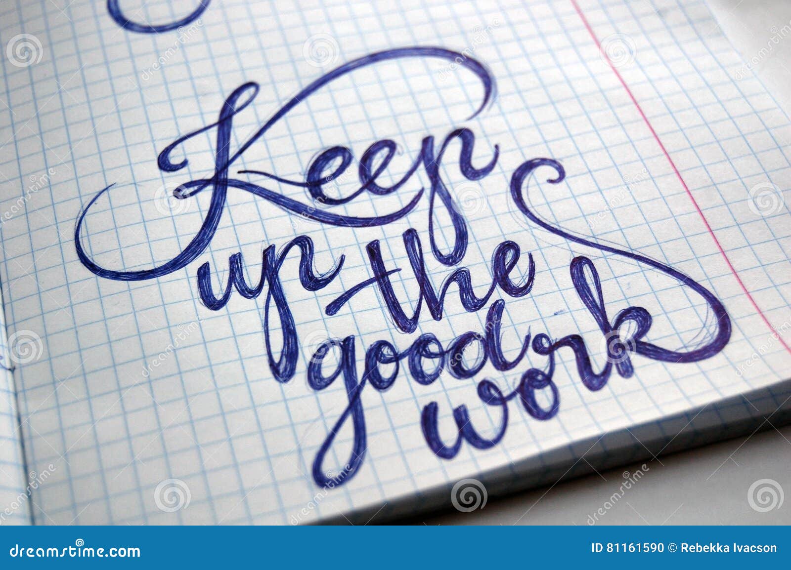 Mach Weiter so Kalligraphischer Hintergrund Stockfoto - Bild von ...