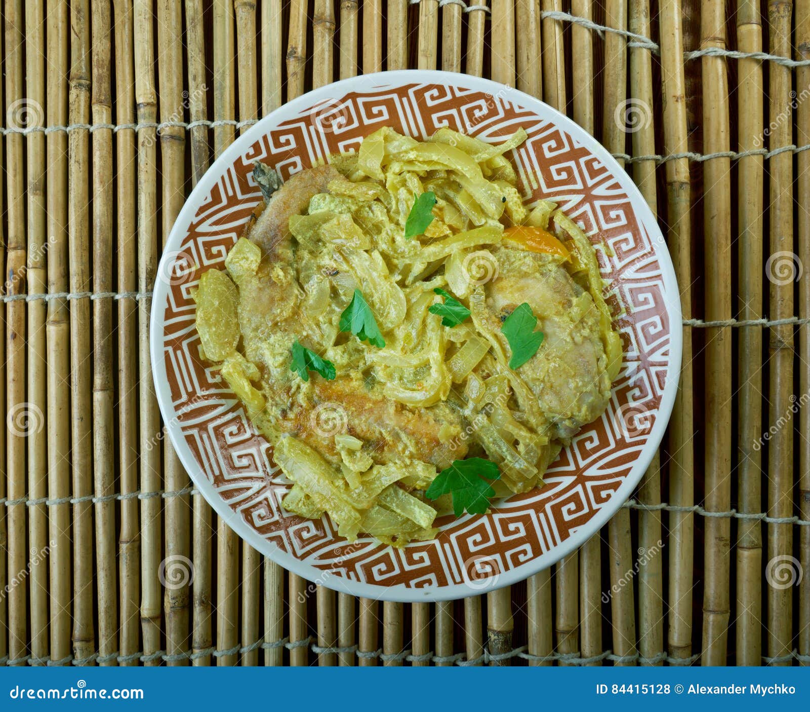 Macha Ambula Besara stockfoto. Bild von fische, senf - 84415128