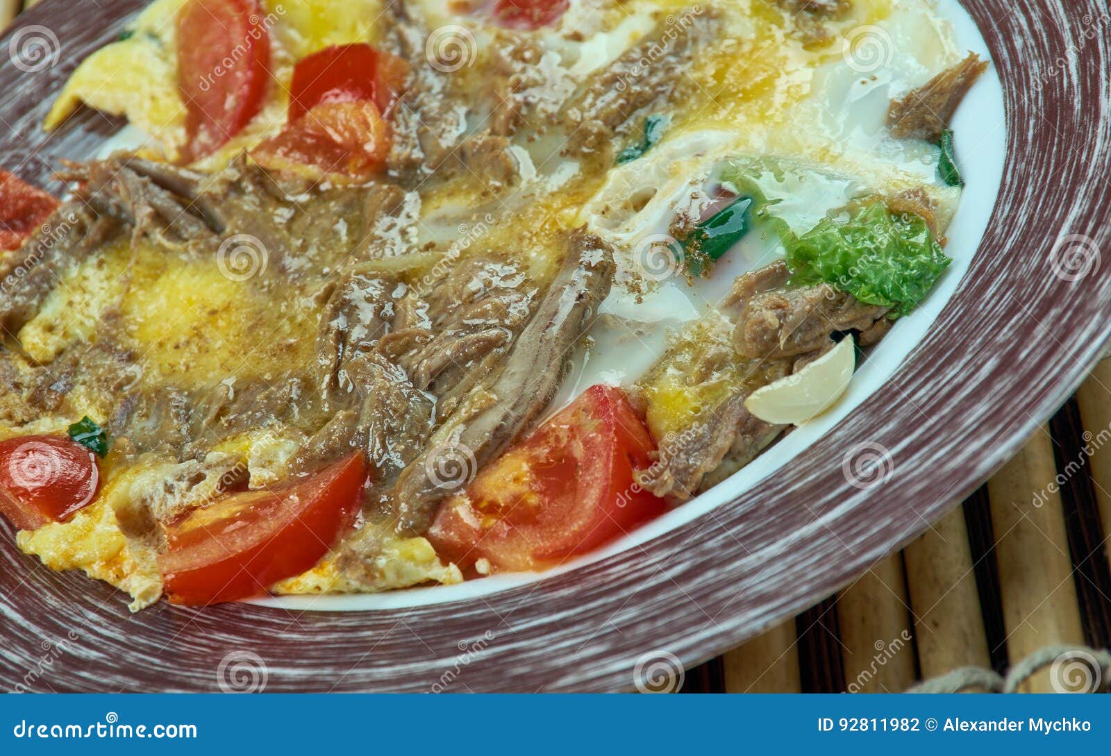 Machacado con huevo stock photo. Image of breakfast, monterrey - 92811982