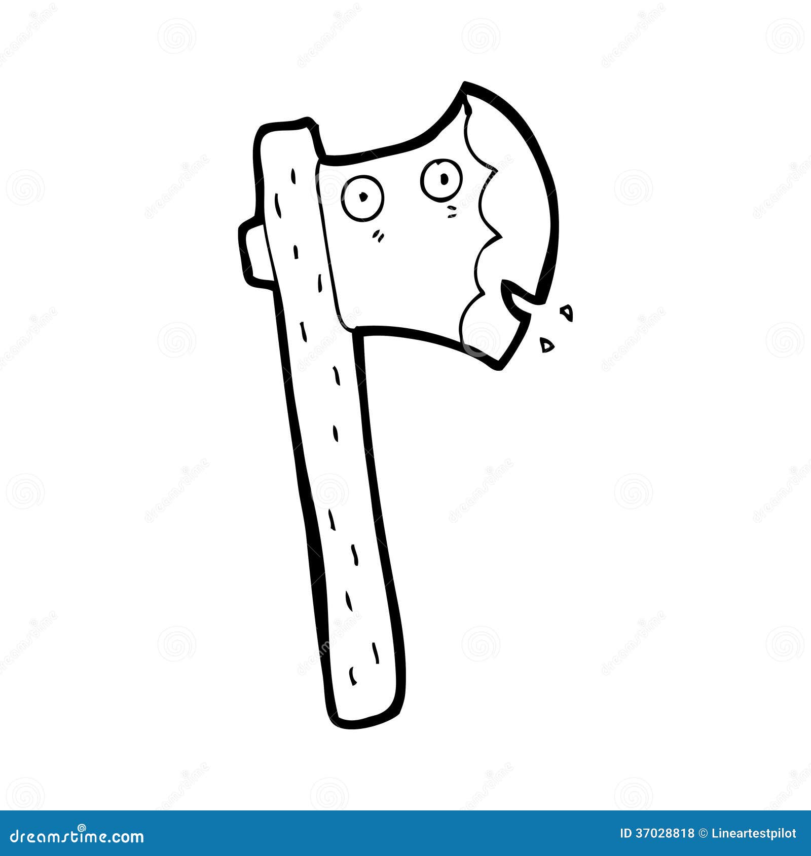 Machado Dos Desenhos Animados Ilustração Stock - Ilustração de louco ...