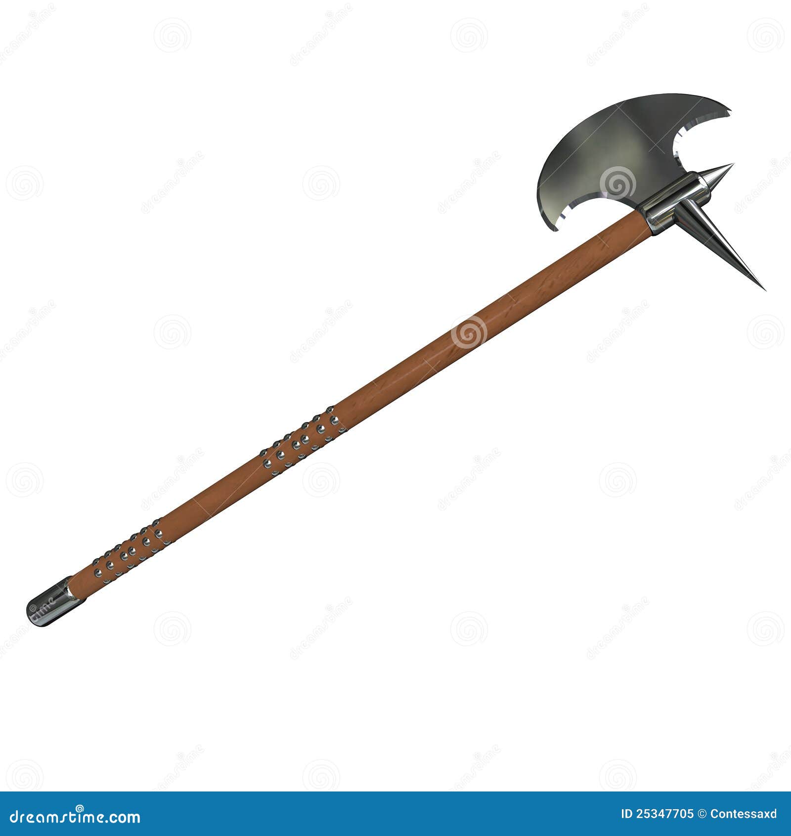 Machado medieval ilustração stock. Ilustração de arte - 25347705