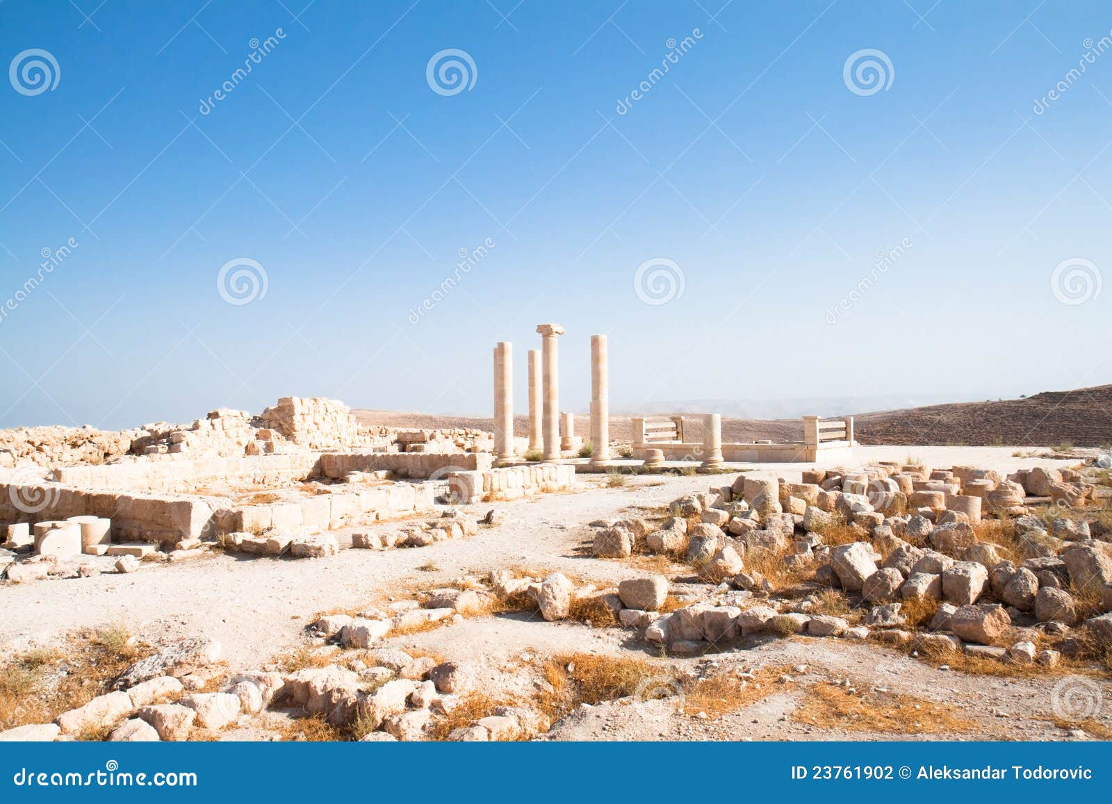 Machaerus (Mukawir) - Temple. Jordan. Stock Photo - Image of panoramic ...