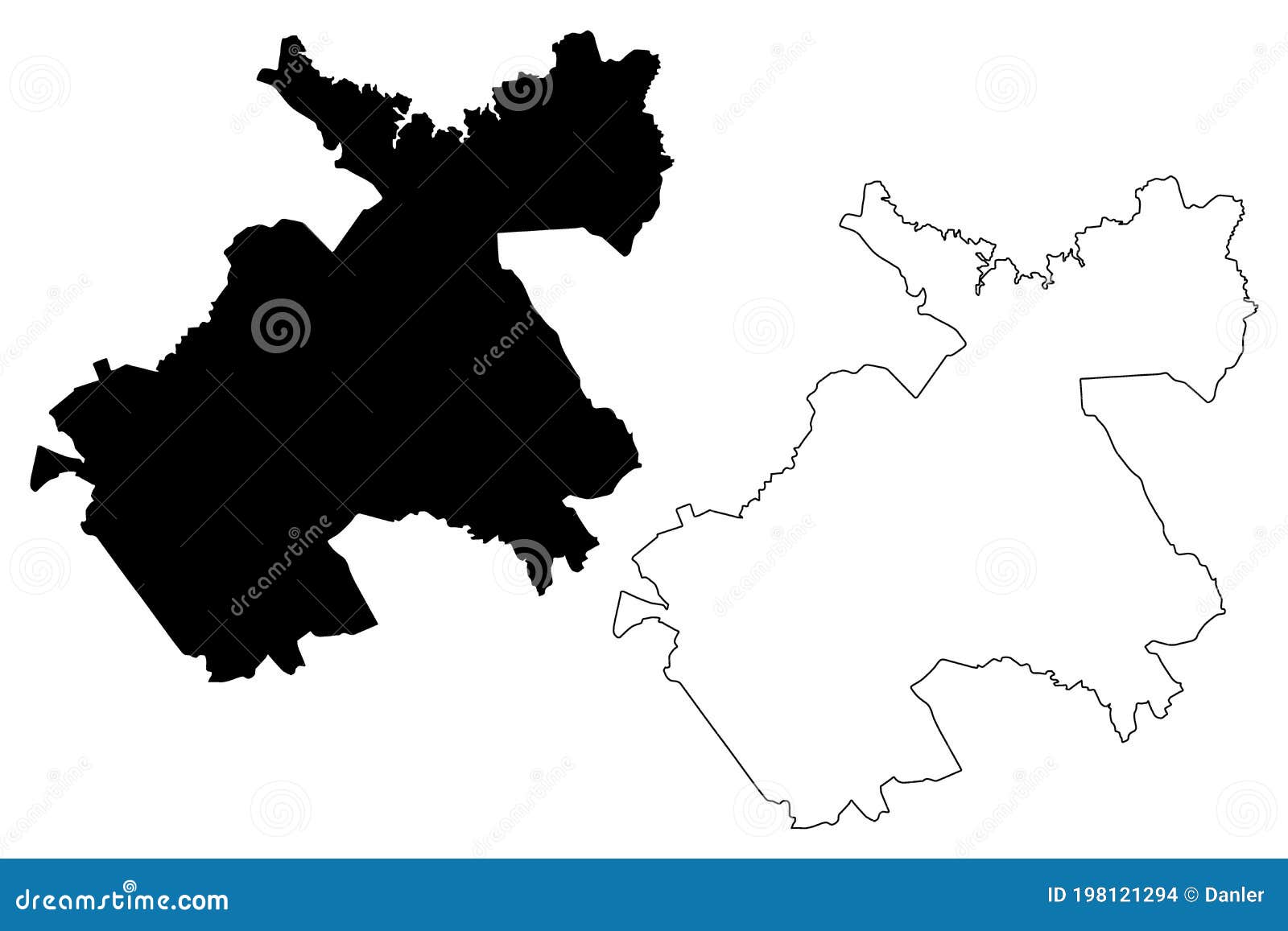 Machakos County Republic of Kenya, Eastern Province Map Vector ...