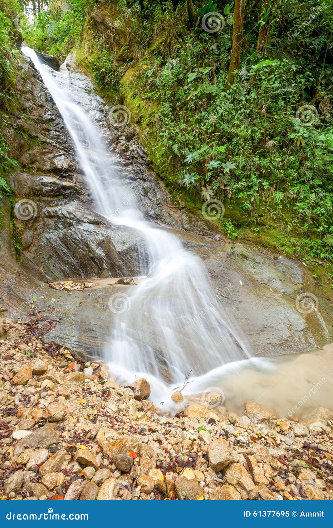 Machay River Waterfall stock image. Image of affluent - 61377695