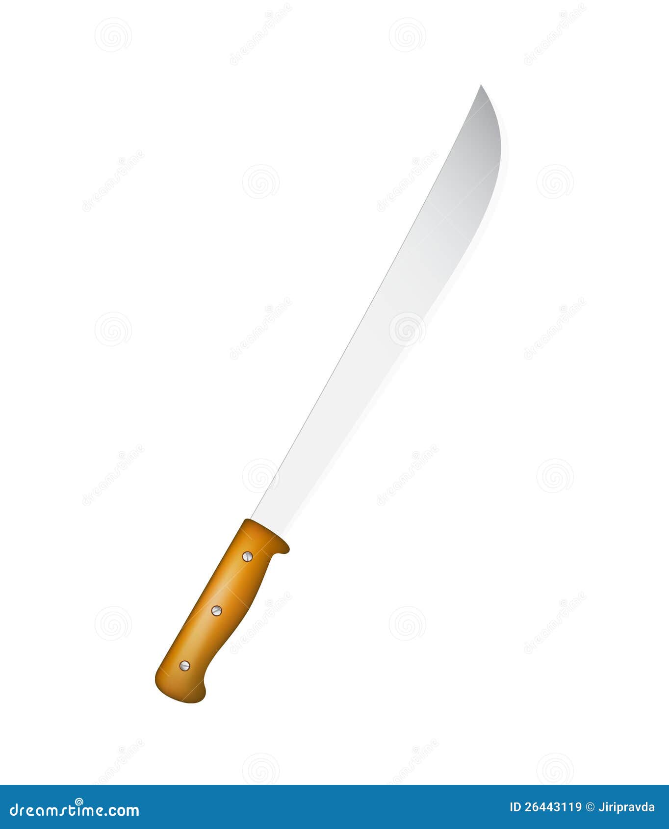 Machete stock vector. Illustration of knife, blade, edge - 26443119