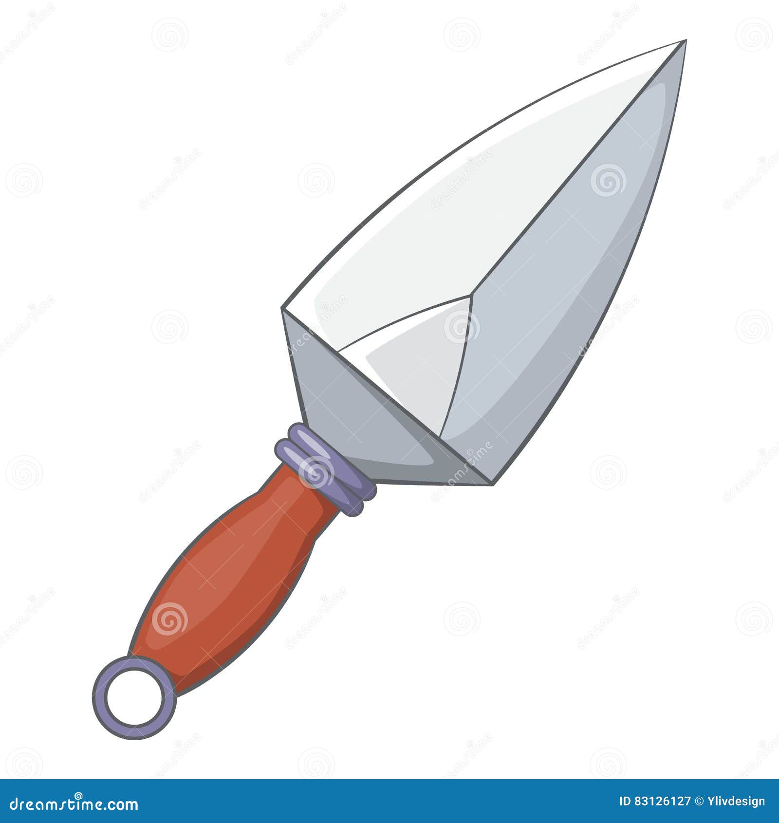 Machete Icon, Cartoon Style Stock Vector - Illustration of machete ...