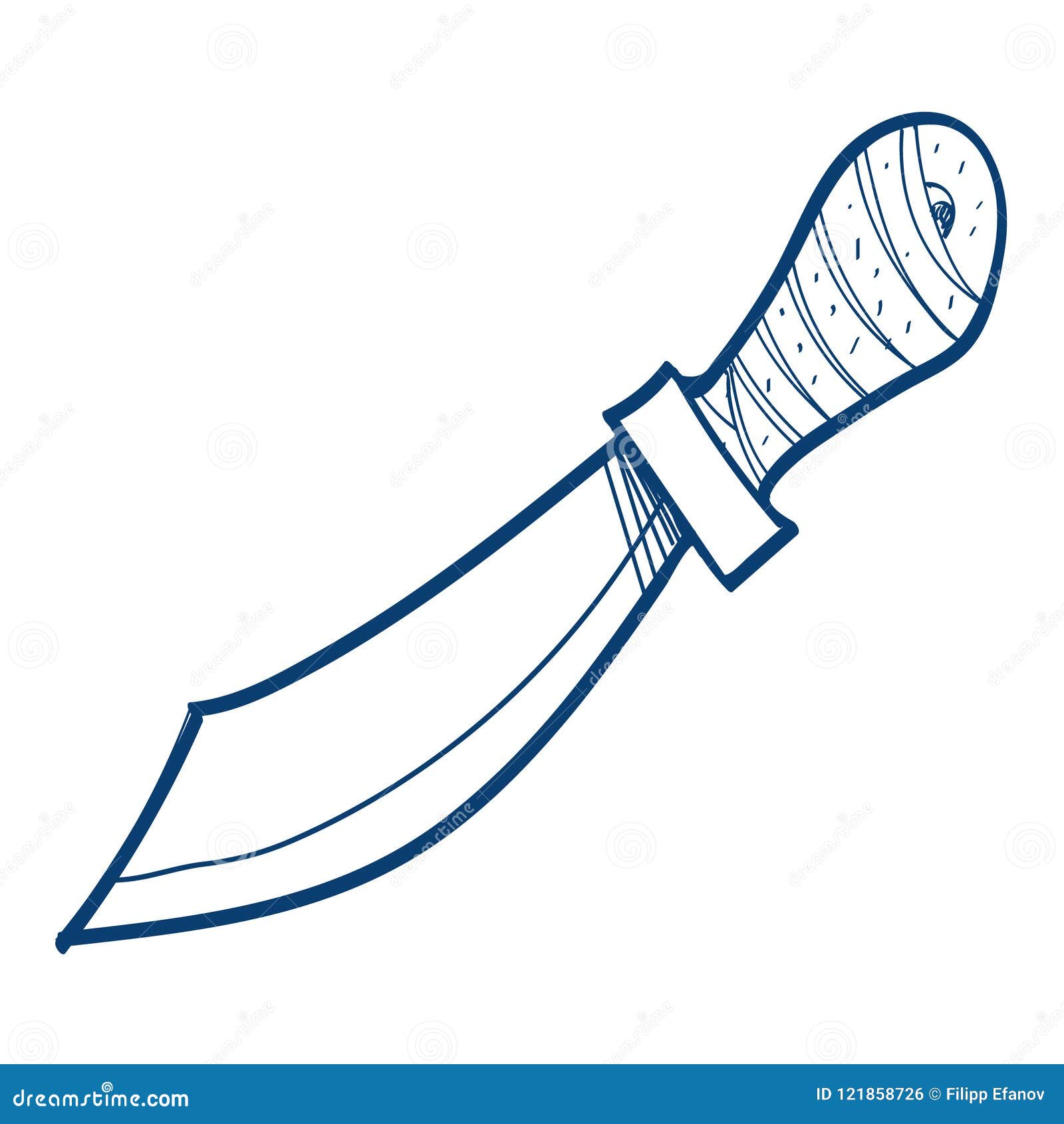 Machete In Hand In Use Arm Big Knife Contour Outline Icon Black Color ...