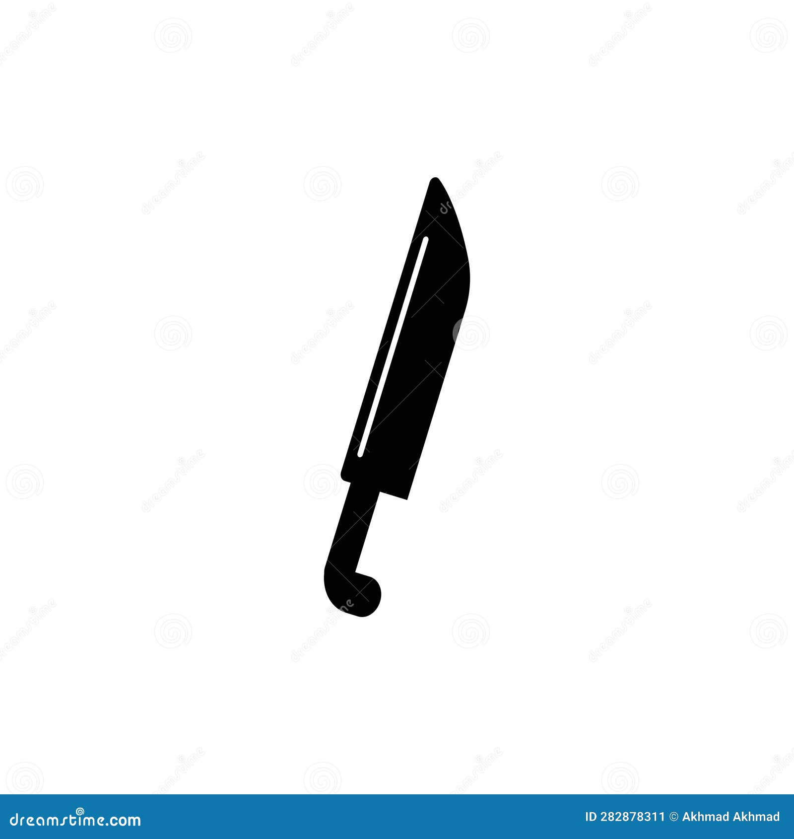 Machete icon stock vector. Illustration of isolated - 282878311