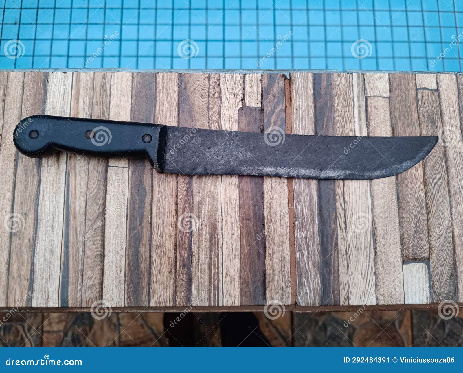 Machete Recovered from Rust through Electrolysis Process Stock Image ...