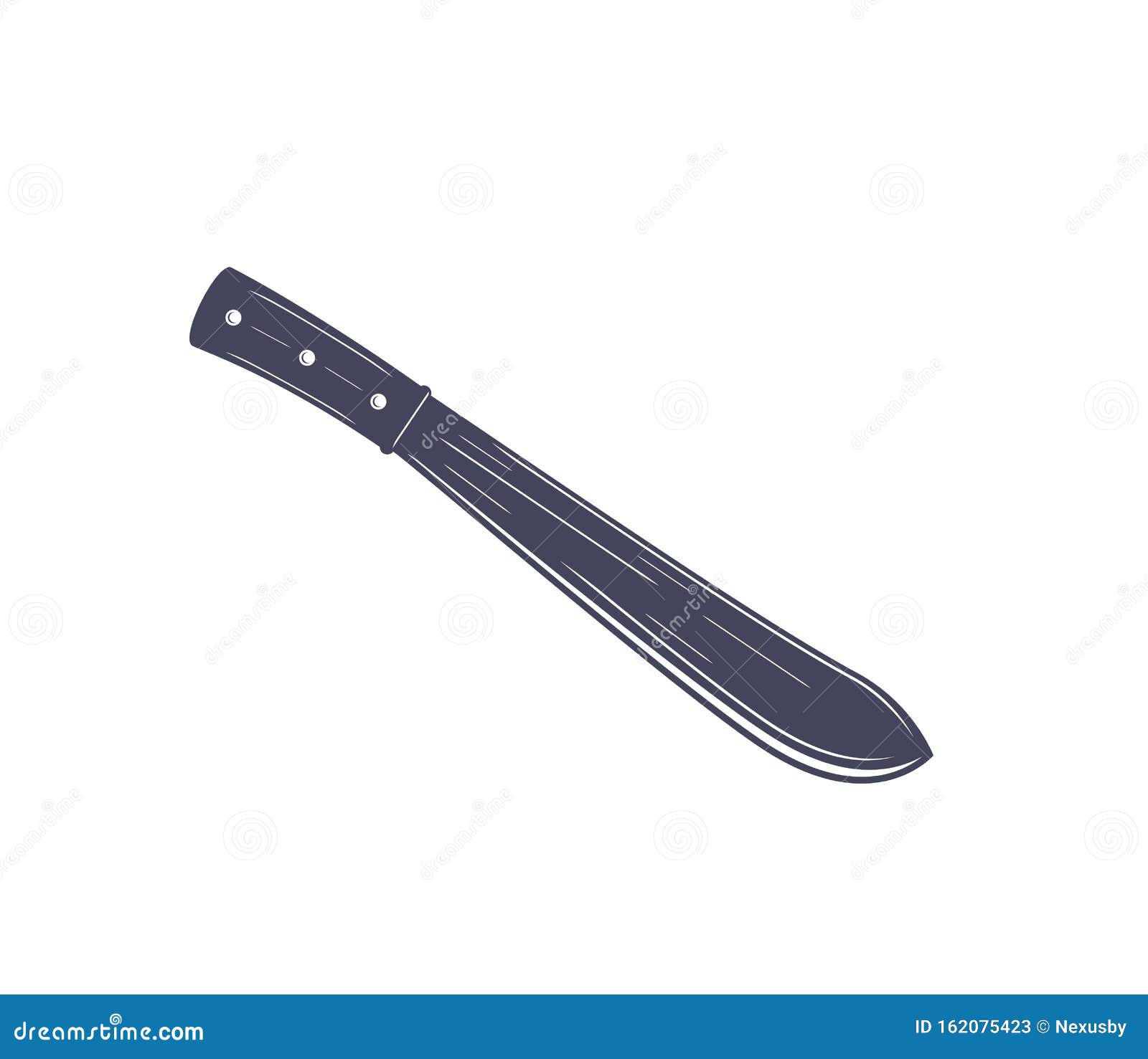 Machete, Vector Illustration Stock Vector - Illustration of knife ...