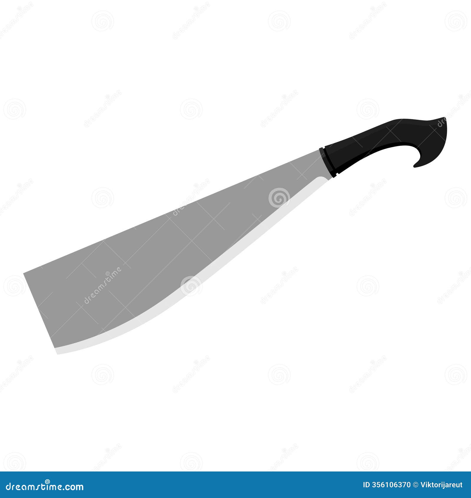 Machete Vector Design And Leather Sheath In Flat Style. Isolated Image ...