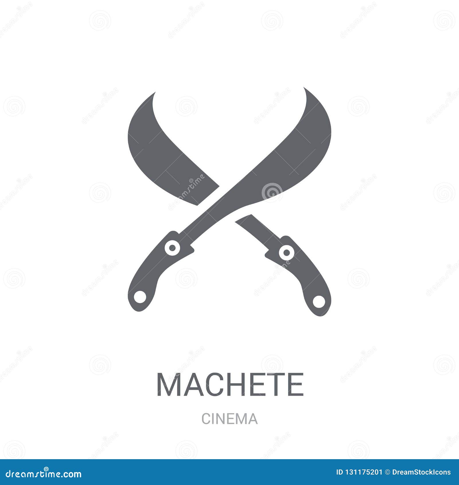 Machetesymbol vektor illustrationer. Illustration av machete - 131175201