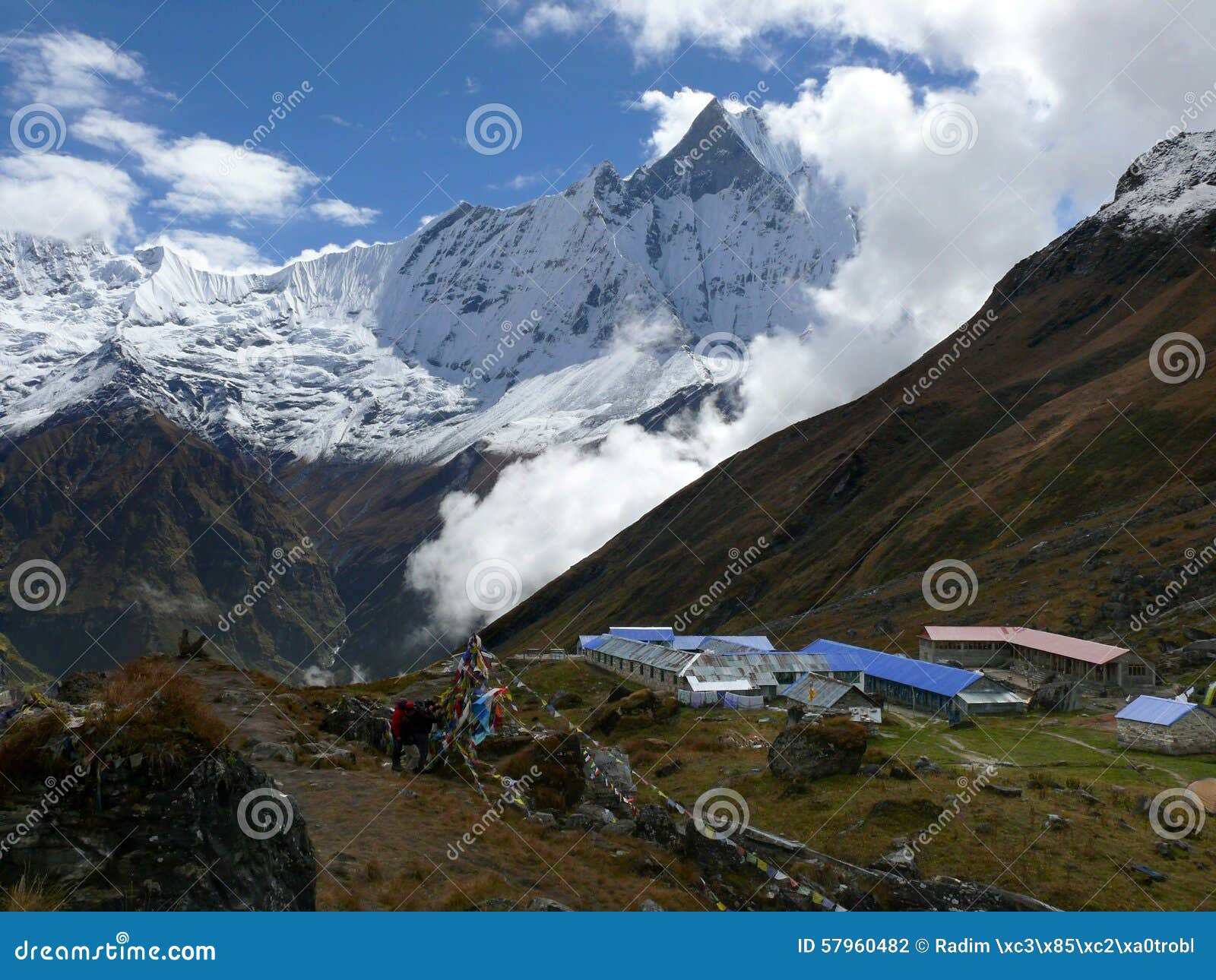 Stunning View of Machhapuchhre and Snow-Capped Peaks from Annapurna ...