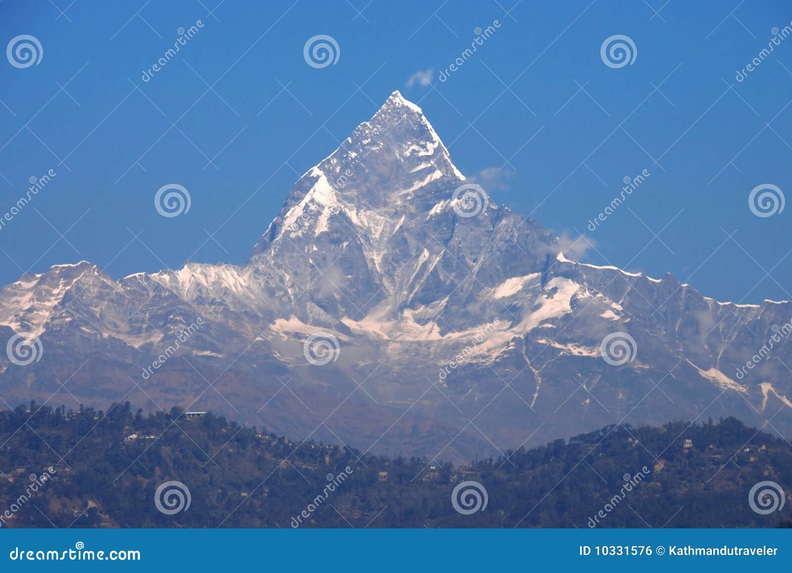 Machhapuchhre Himal stock photo. Image of peak, scenic - 10331576