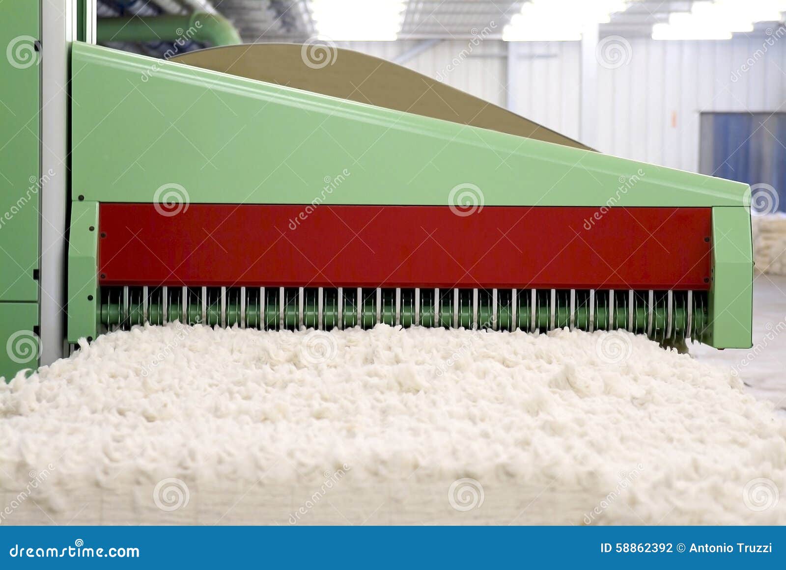 Machine à Filer De Coton Cardage Photo stock - Image of ligne ...