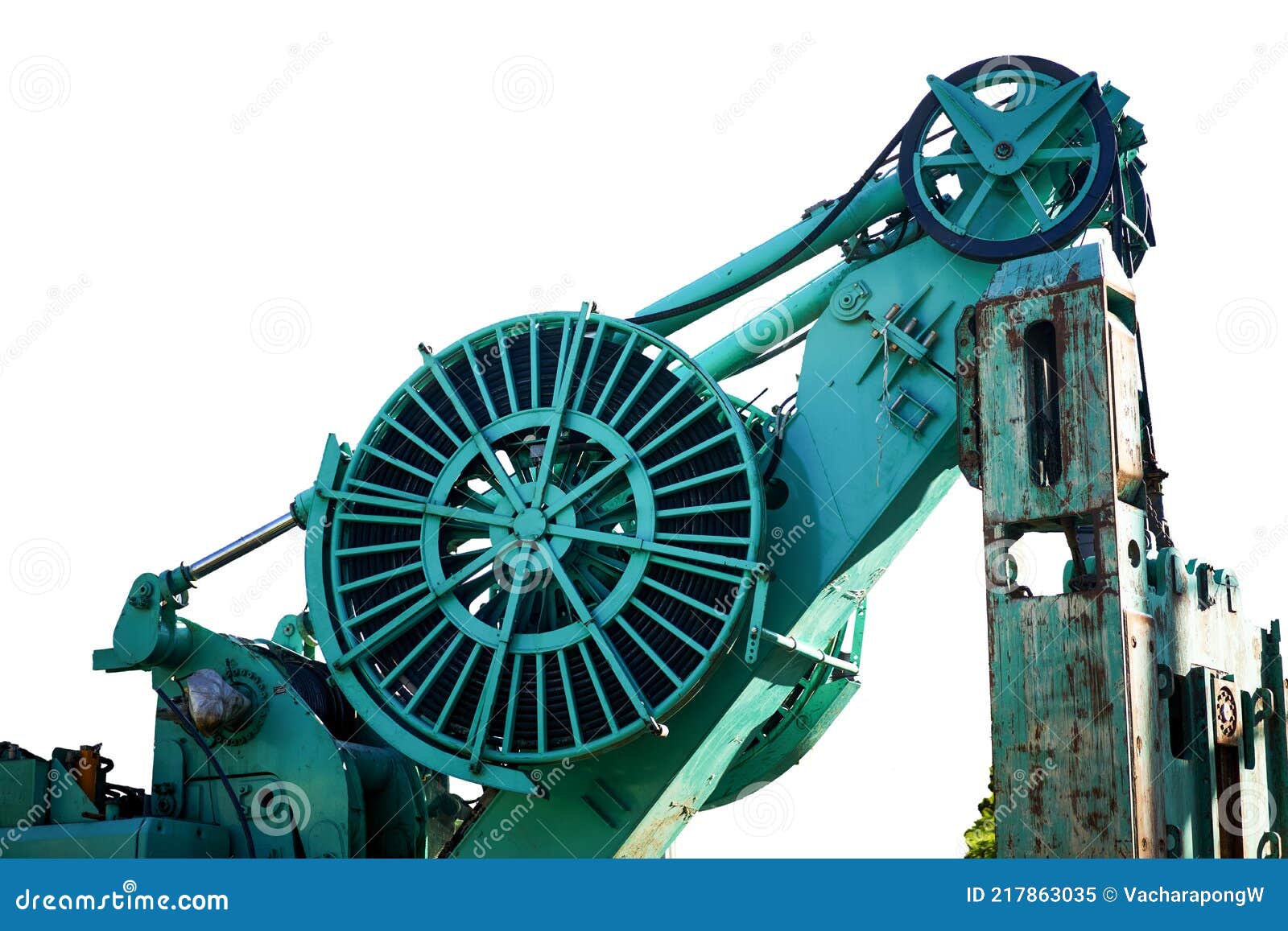 Machine Arm Isolated on White Stock Image - Image of industry, work ...