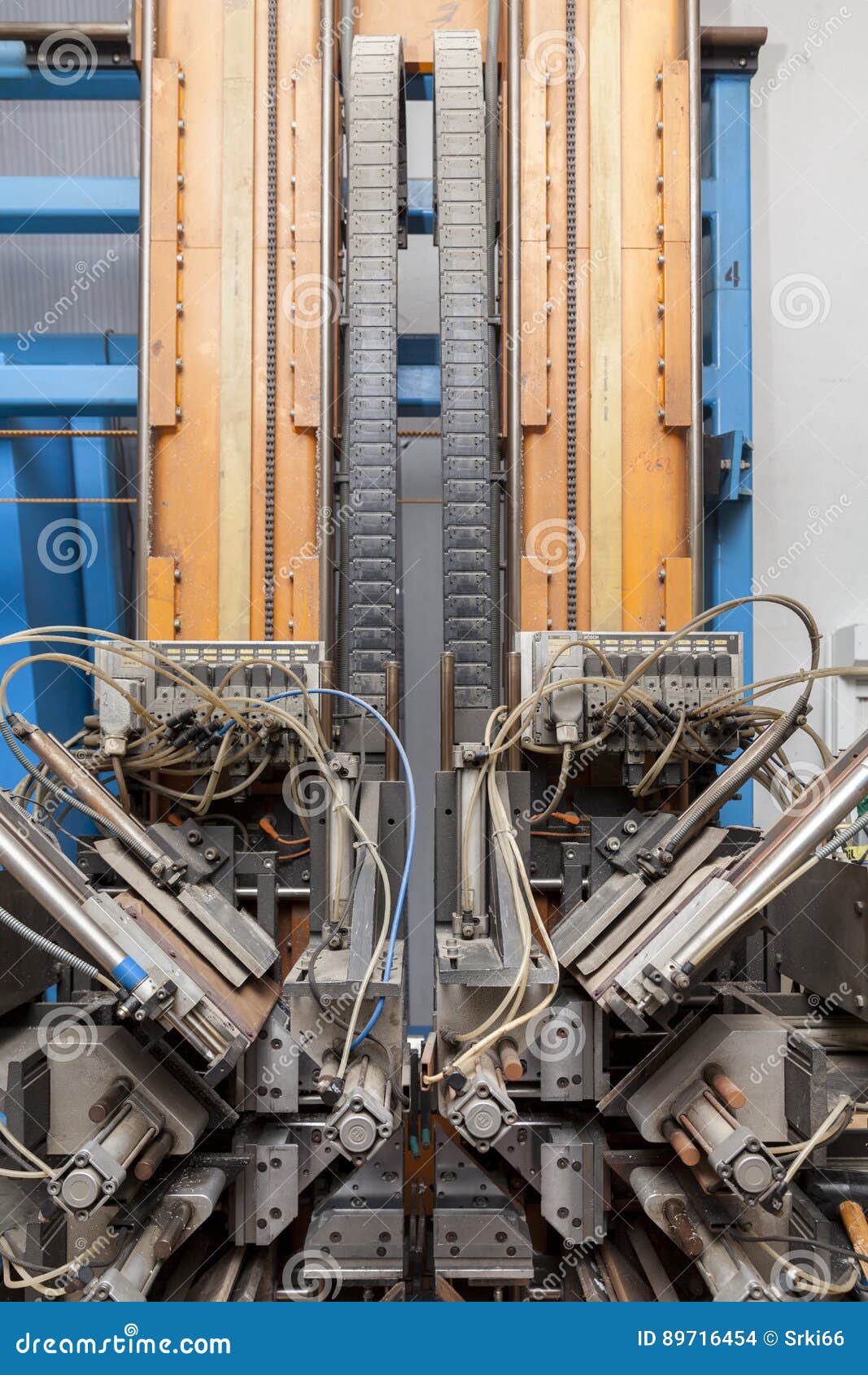 Machine for Assembly of Plastic Windows Stock Photo - Image of machine ...