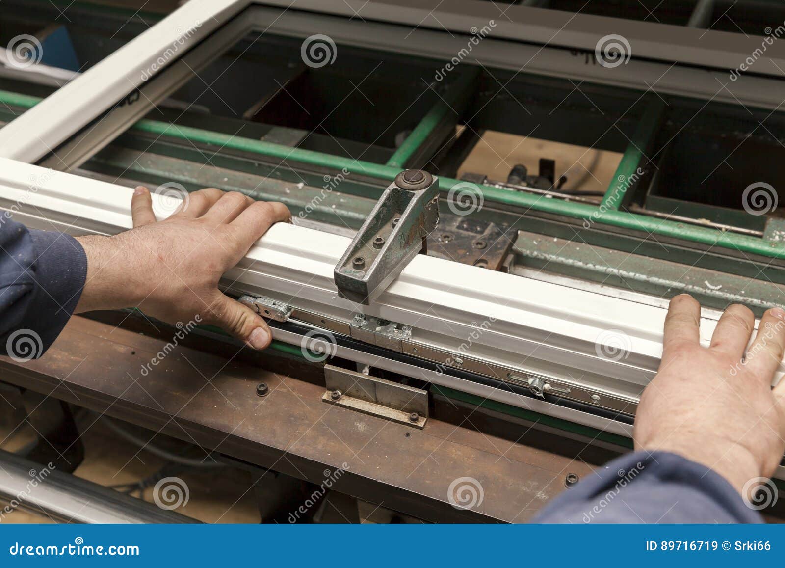 Machine for Assembly of Plastic Windows Stock Image - Image of automate ...