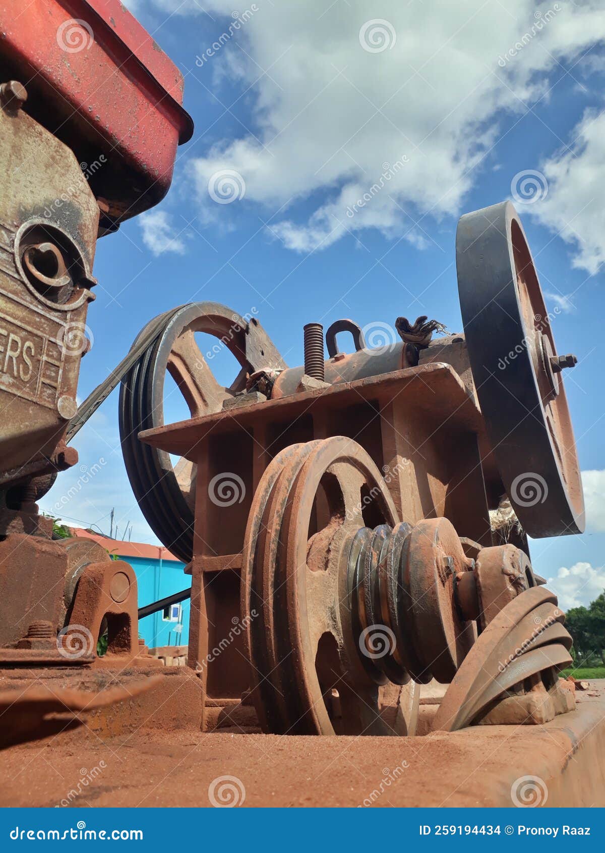 Machine with Beautiful Blue Sky Stock Photo - Image of blue, engine ...