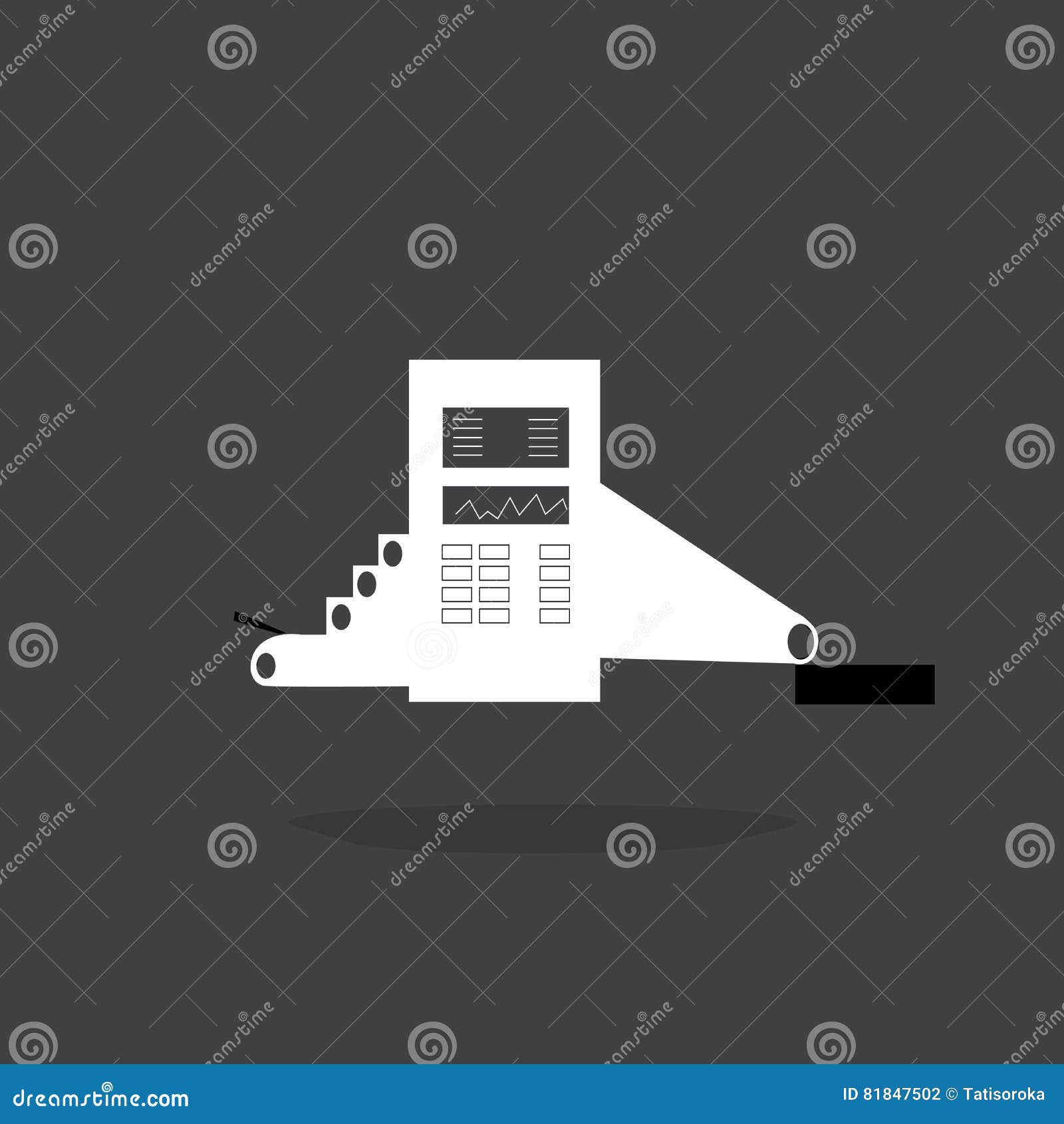 Machine stock vector. Illustration of machinery, manufacturing - 81847502