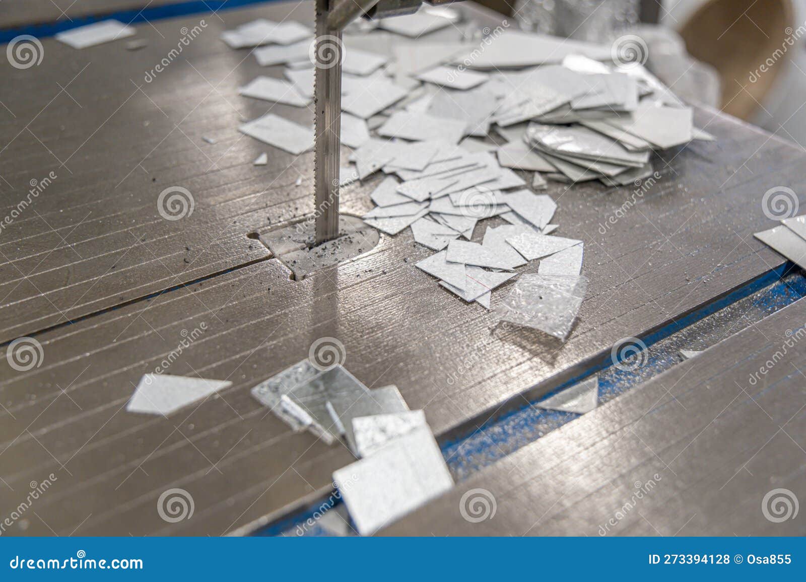 Machine Blade with Cut Scrap Metal Stock Photo - Image of machine ...