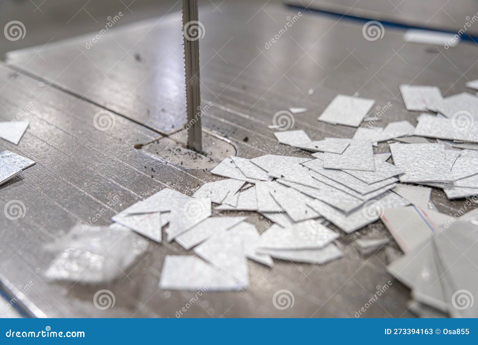 Machine Blade with Cut Scrap Metal Stock Image - Image of recycled ...