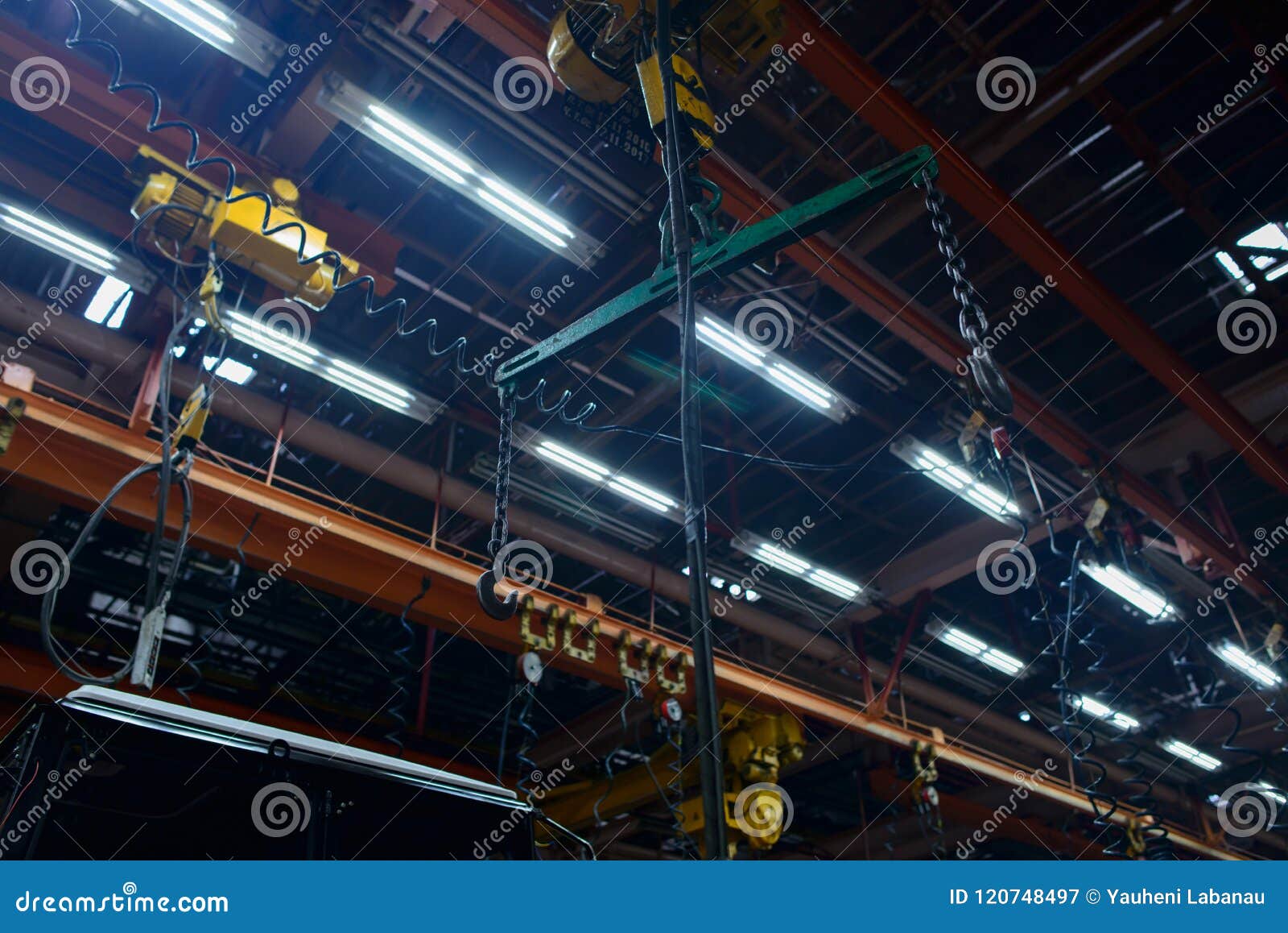 Machine-Building Plant, Assembly Shop Stock Image - Image of press ...