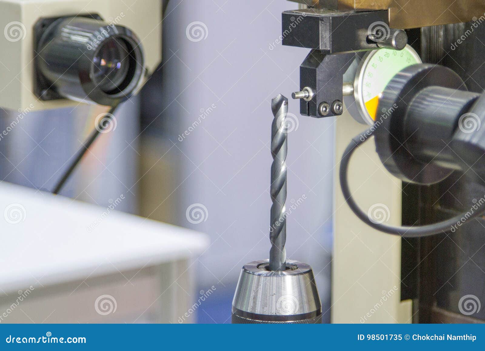 Machine Check Tool of Drill Stock Image - Image of engineering ...