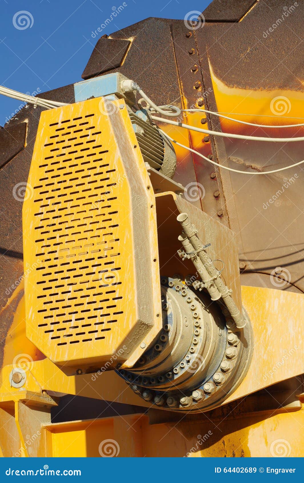 Machine Closeup Sand Extraction Stock Image - Image of machine ...
