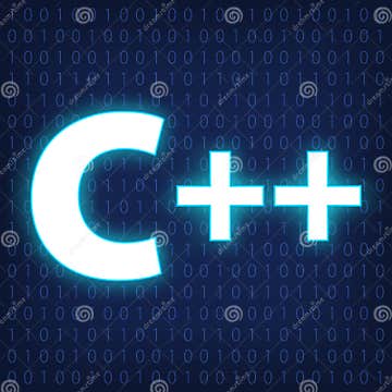 Machine Code Languages in Neon Style. Programming Languages Concept in ...