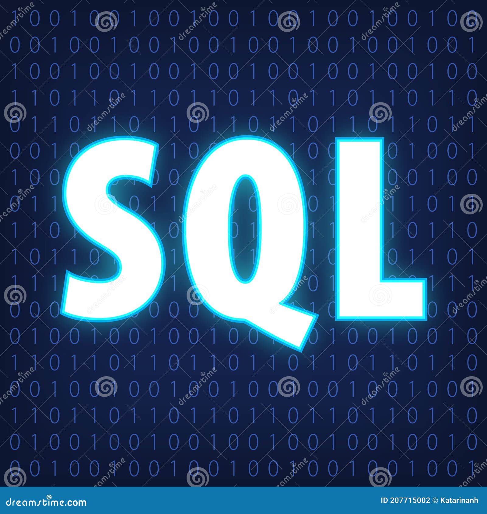 Machine Code Languages in Neon Style. Programming Languages Concept in Blue Stock Vector ...