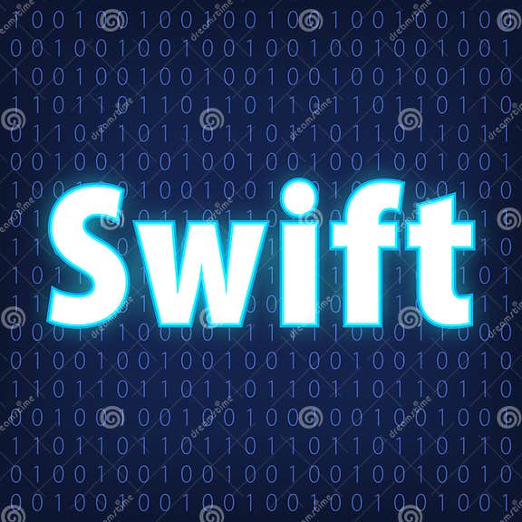 Machine Code Languages in Neon Style. Programming Languages Concept in Blue Stock Vector ...