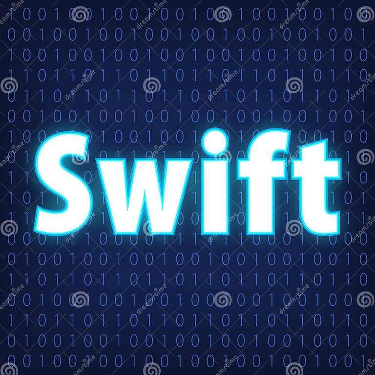 Machine Code Languages in Neon Style. Programming Languages Concept in Blue Stock Vector ...