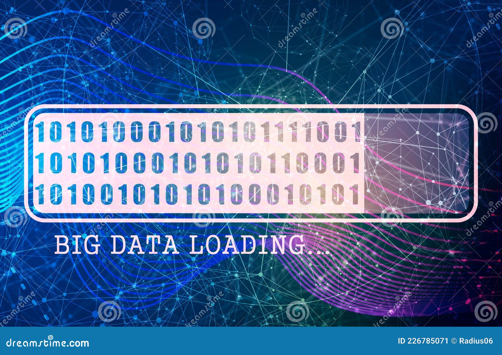 Machine Code Loading. Concept of Internet Technology Stock Illustration ...