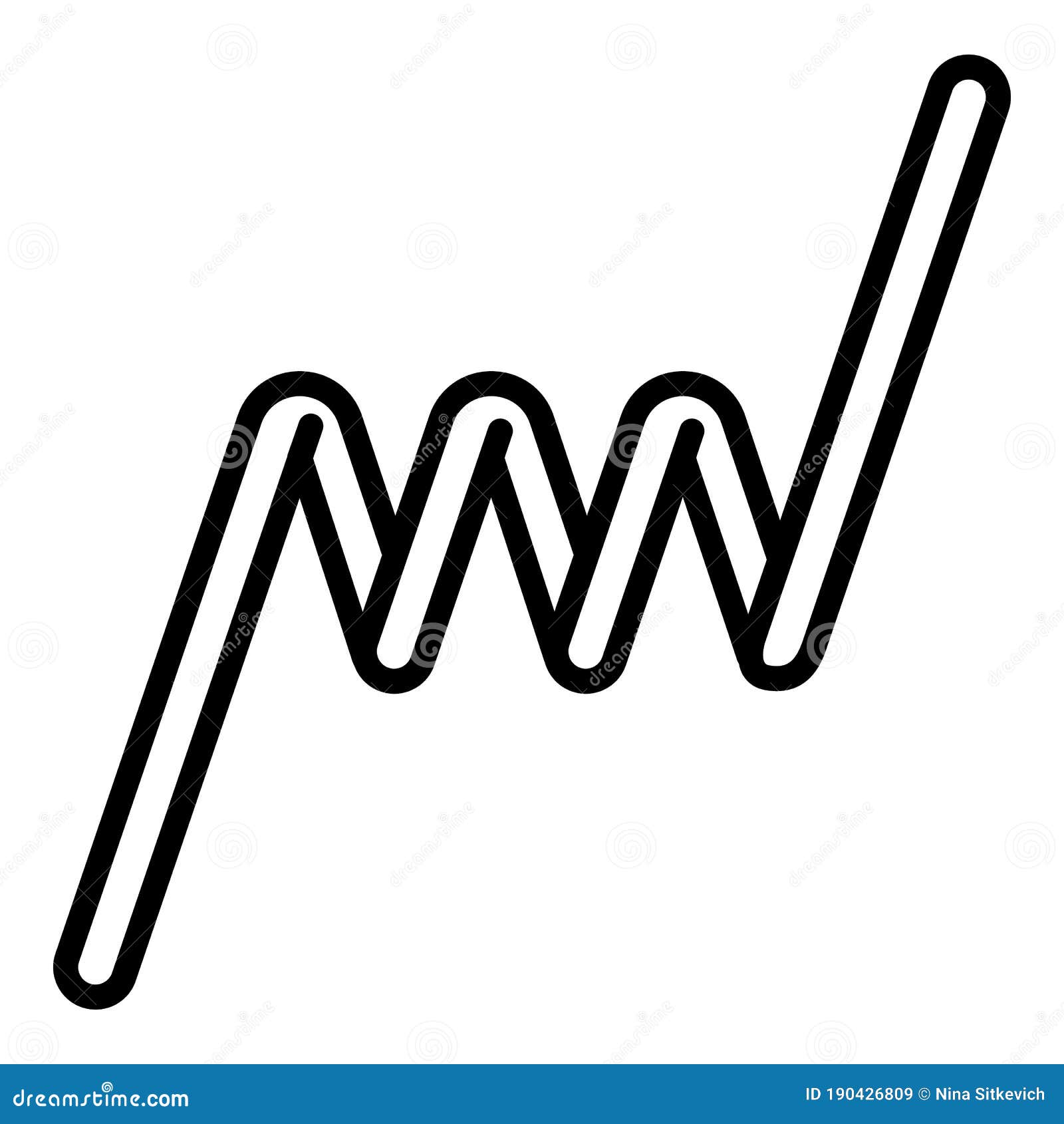 Machine Coil Icon, Outline Style Stock Vector - Illustration of ...