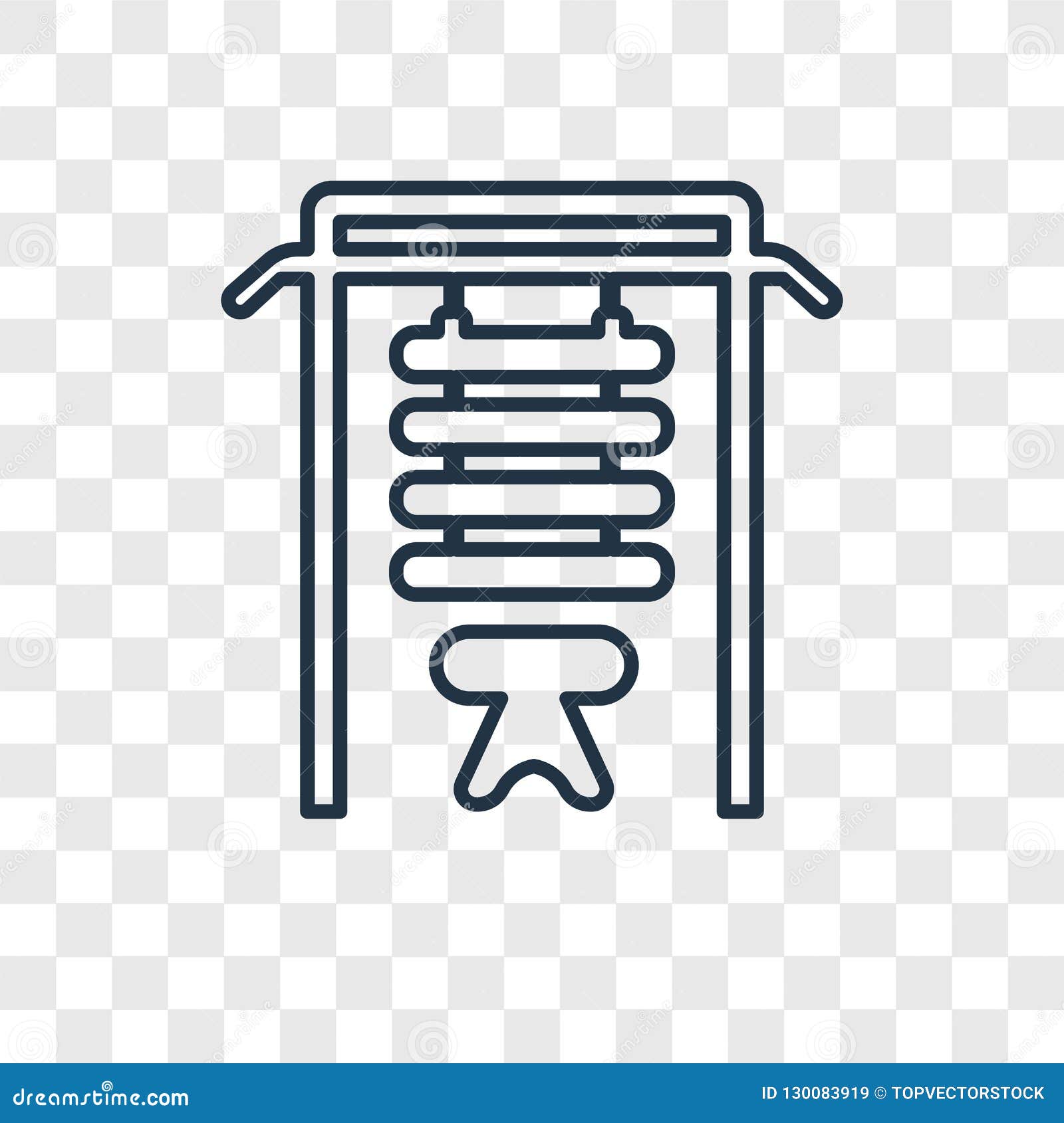 Machine Concept Vector Linear Icon Isolated on Transparent Background ...