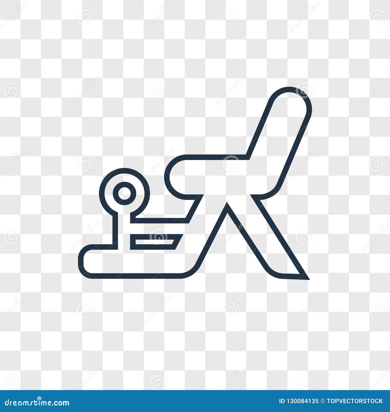 Machine Concept Vector Linear Icon Isolated on Transparent Background ...