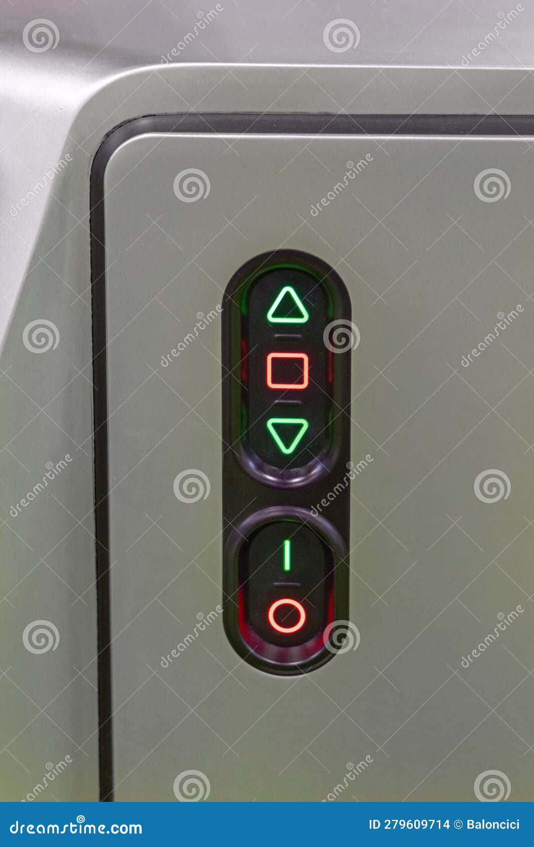 Machine Control Buttons stock photo. Image of direction - 279609714