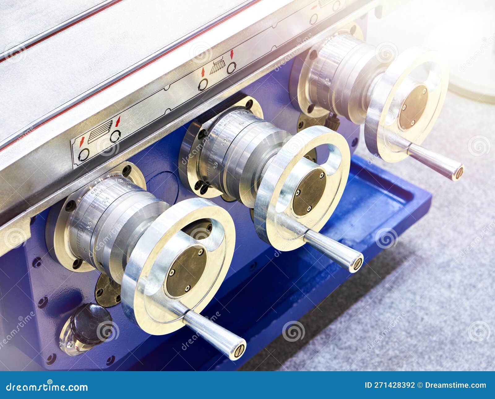 Machine control knobs stock photo. Image of industrial - 271428392