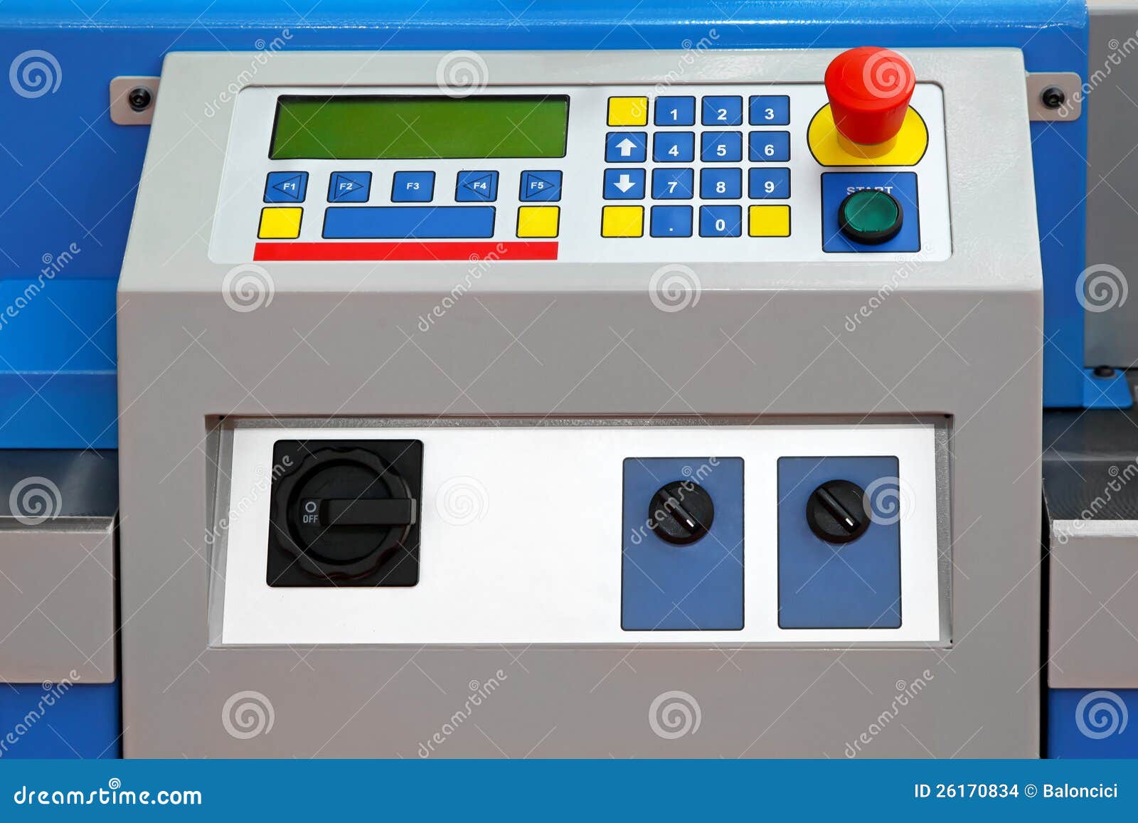 Machine control panel stock photo. Image of keys, industry - 26170834