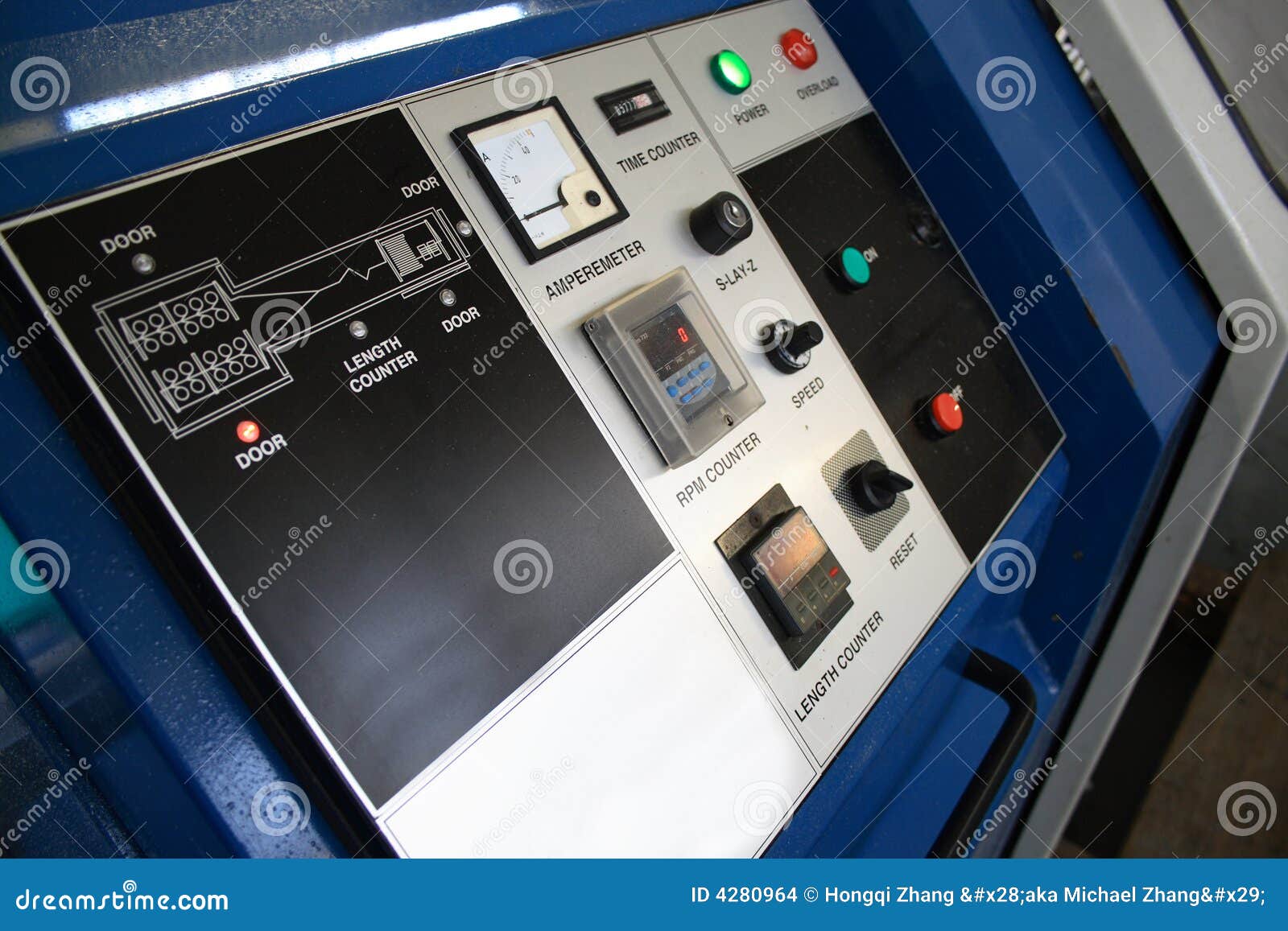 Machine control panel stock photo. Image of board, gauge - 4280964
