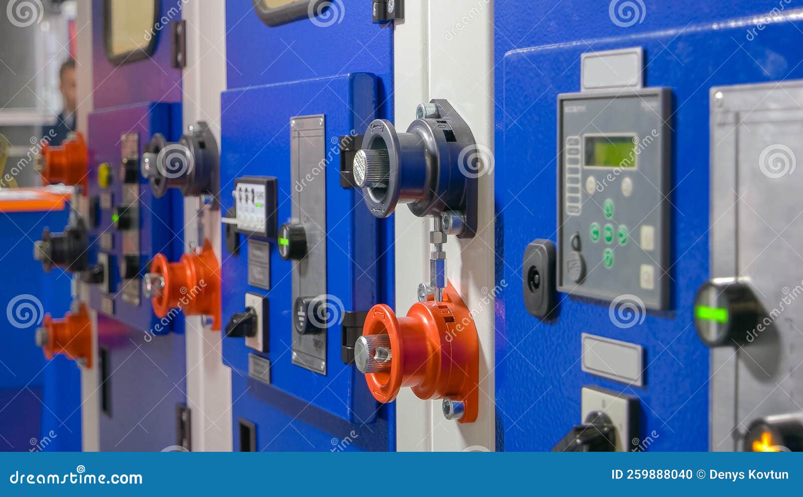 Machine Control Panel Buttons and Lights. Stock Photo - Image of ...