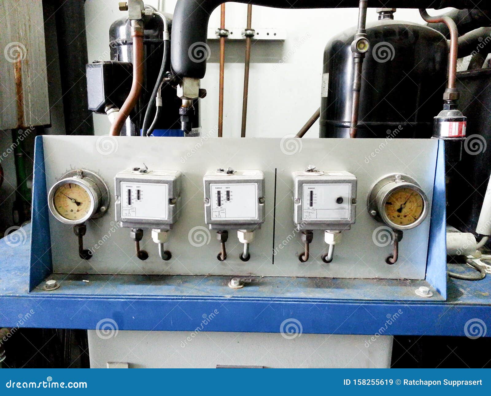 Machine Control Panel for Industrial Plants Stock Image - Image of ...