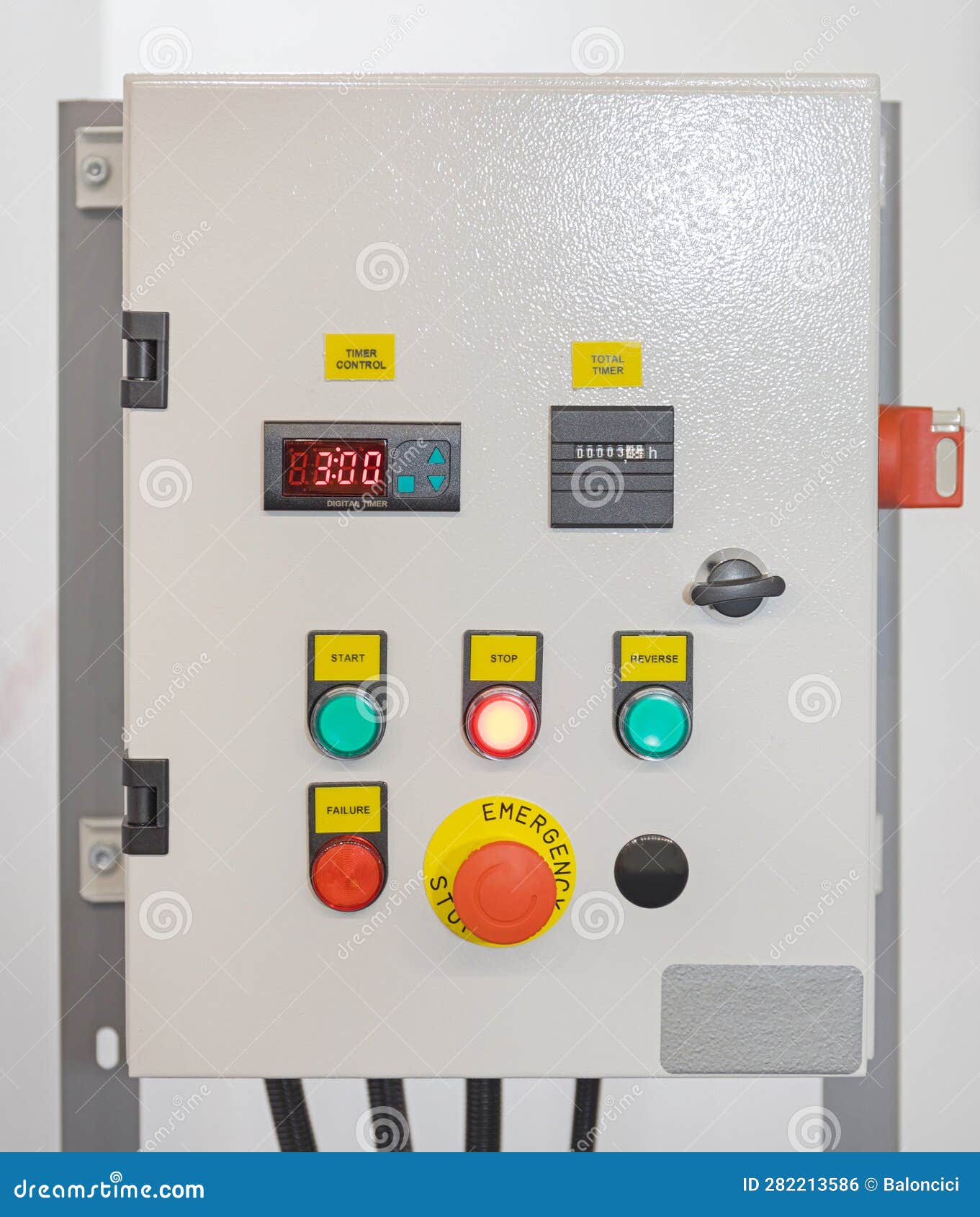 Machine Control Panel stock photo. Image of time, reverse - 282213586