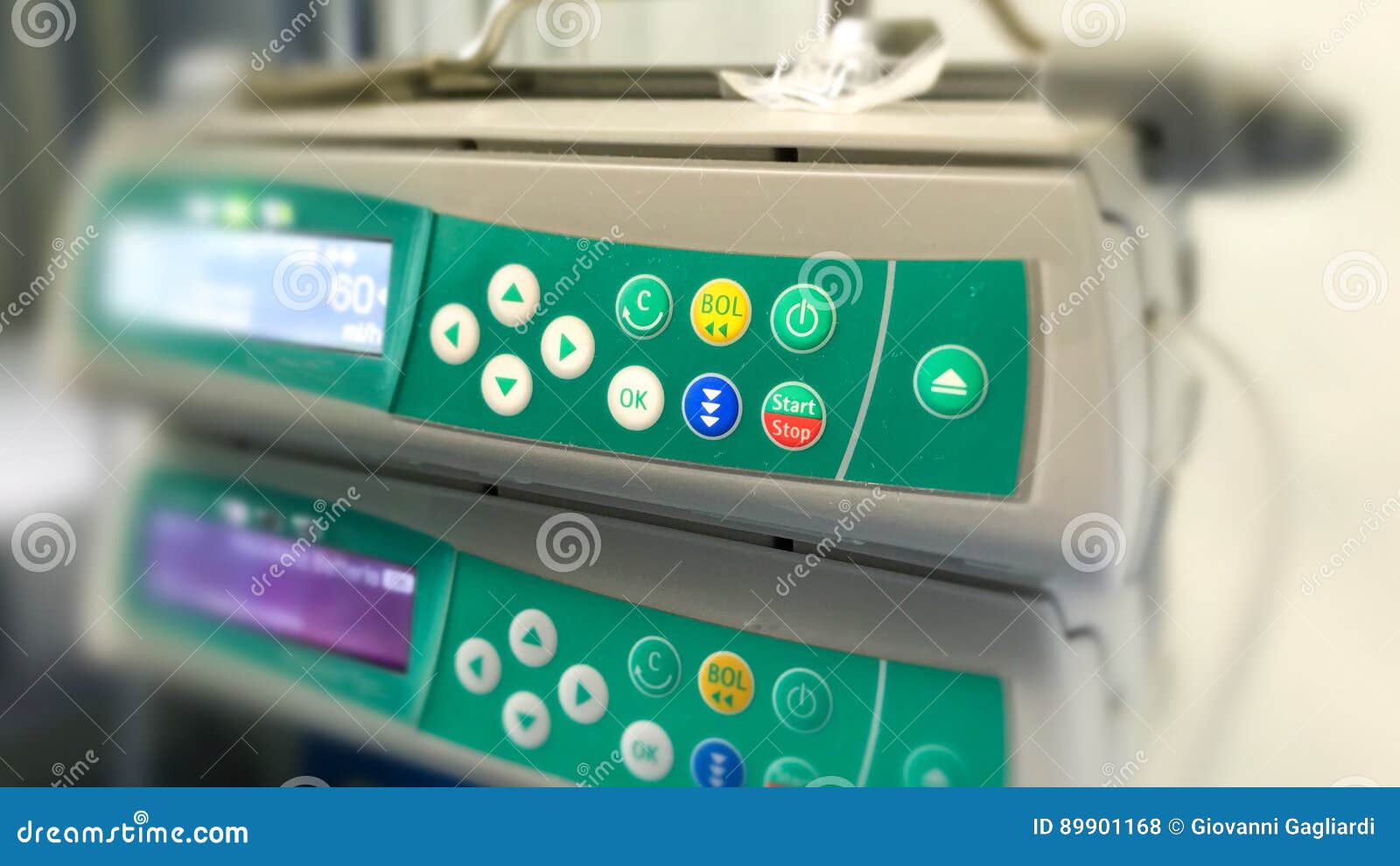 Machine Controller for Intravenous IV Infusion for Patient in Ho Stock ...