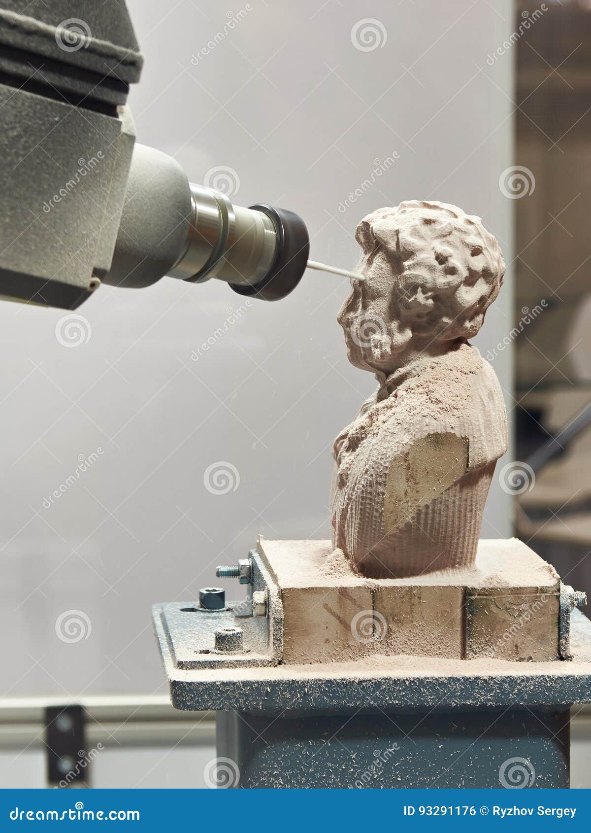 Machine for Cutting Figures Stock Photo - Image of people ...